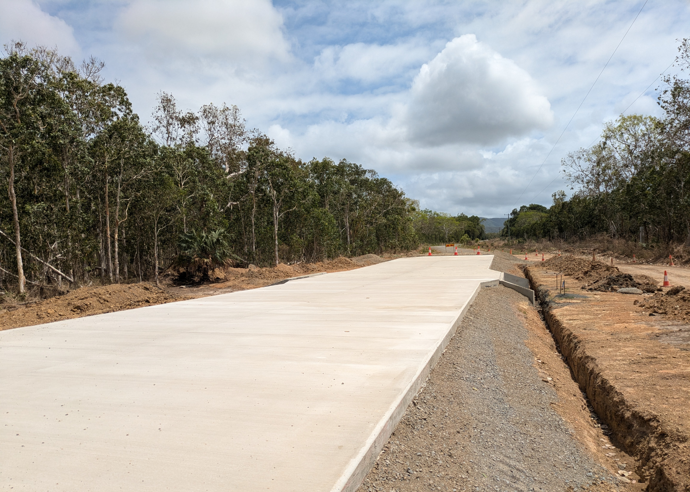 Cameron Creek Road upgrade progress - Cook Shire Council
