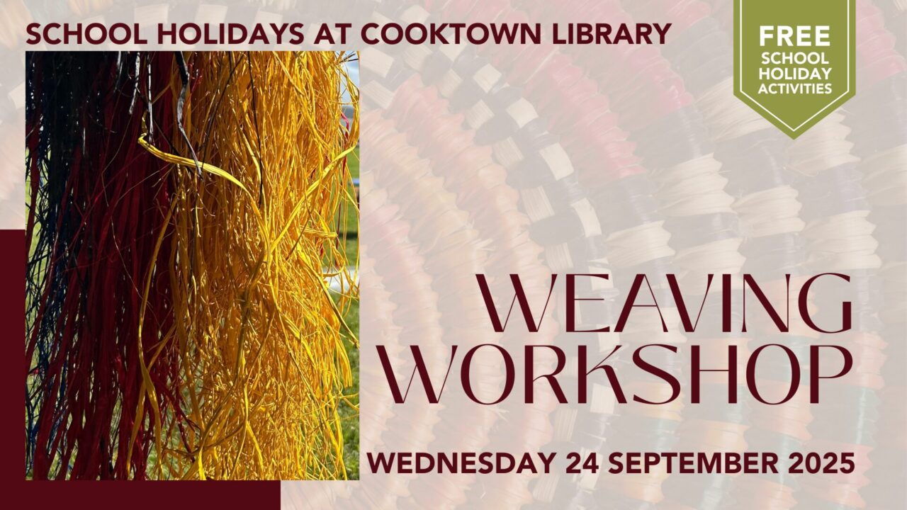 Weaving workshop at Cooktown Library - Cook Shire Council