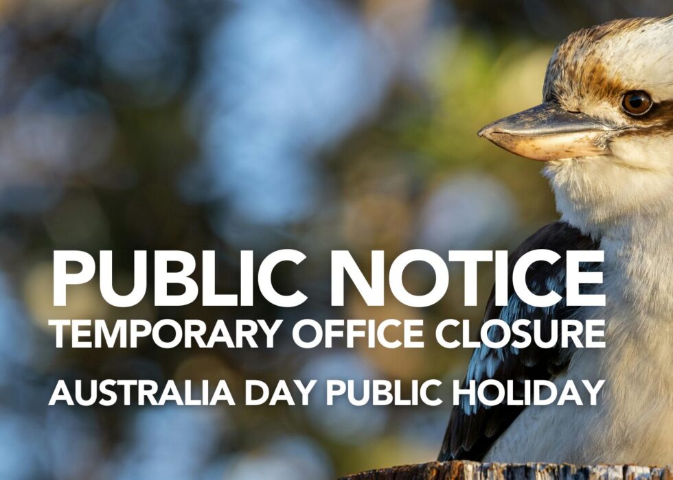Public Notice: temporary office closure - Australia Day 2026 - Cook ...